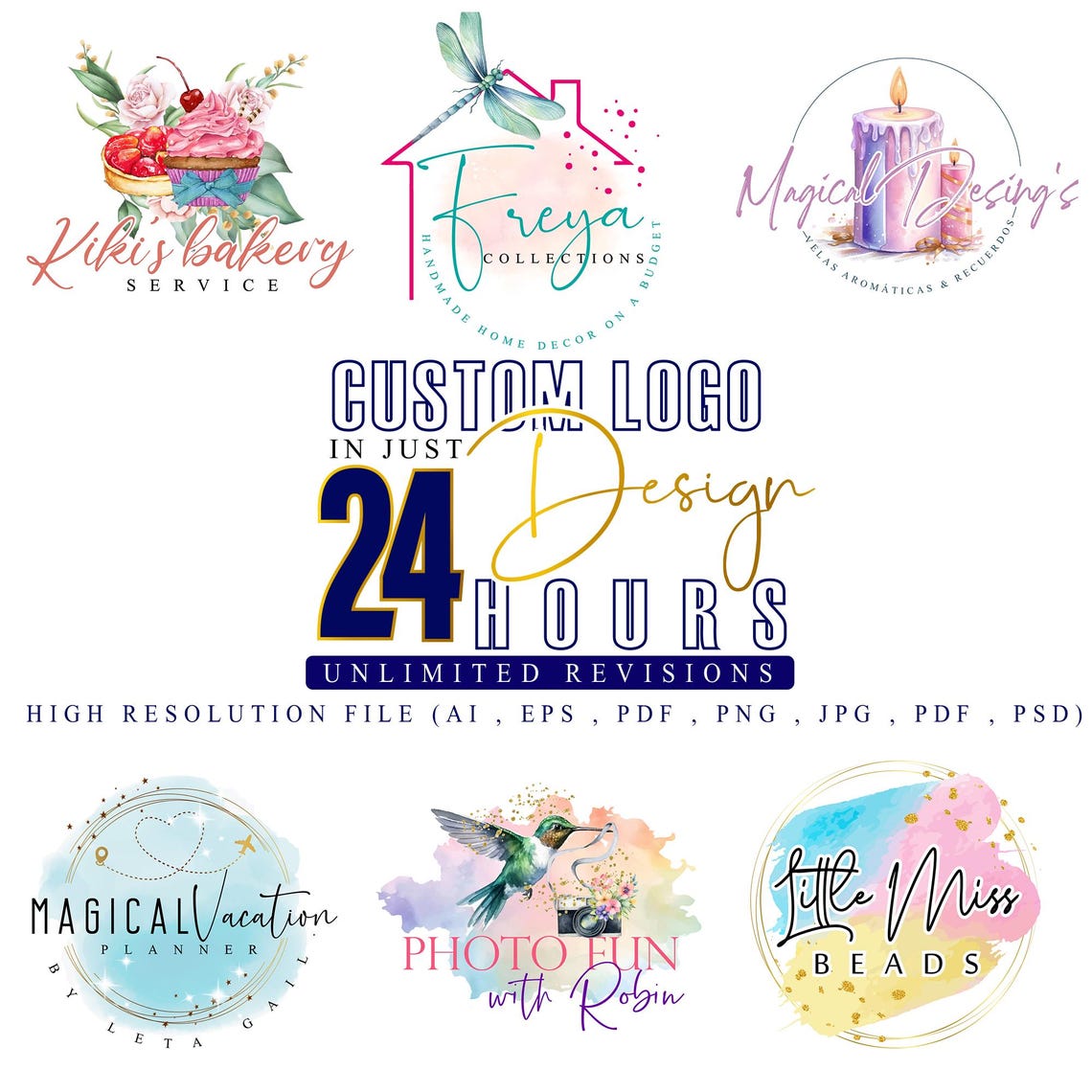 Custom Logo Design: Handmade Business Branding - Etsy