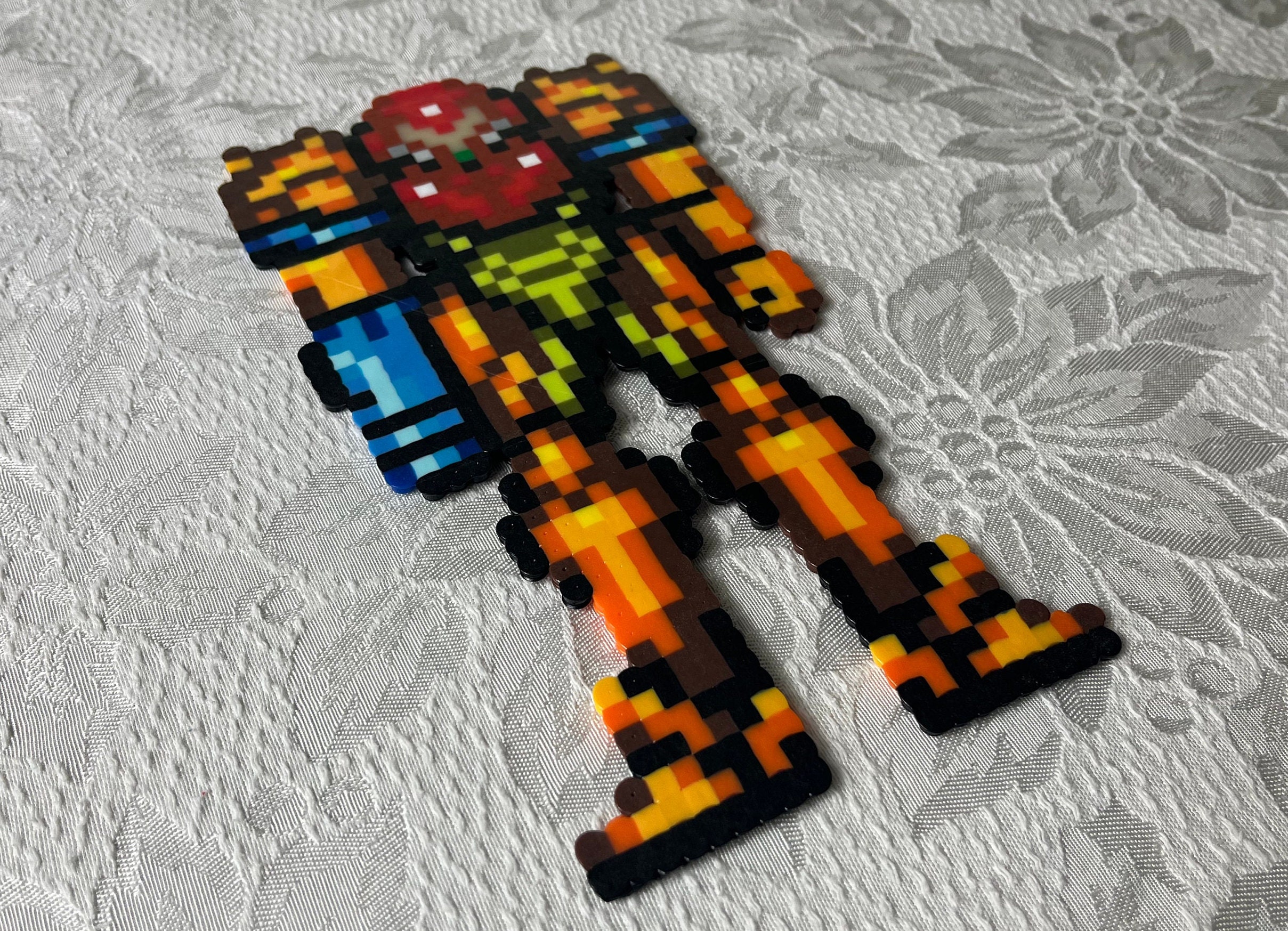 Samus Super Metroid Perler Bead Sprite | Metroid - Etsy