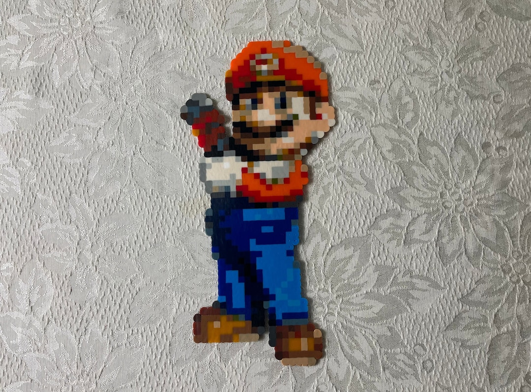 The Super Mario Bros. Movie Perler Bead Sprite | Mario - Etsy