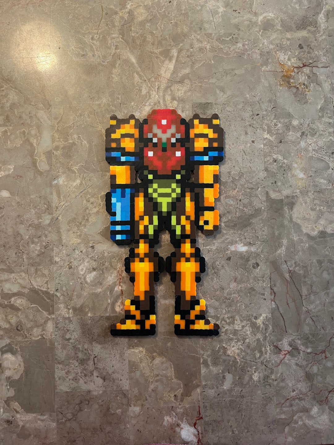 Samus Super Metroid Perler Bead Sprite Metroid - Etsy