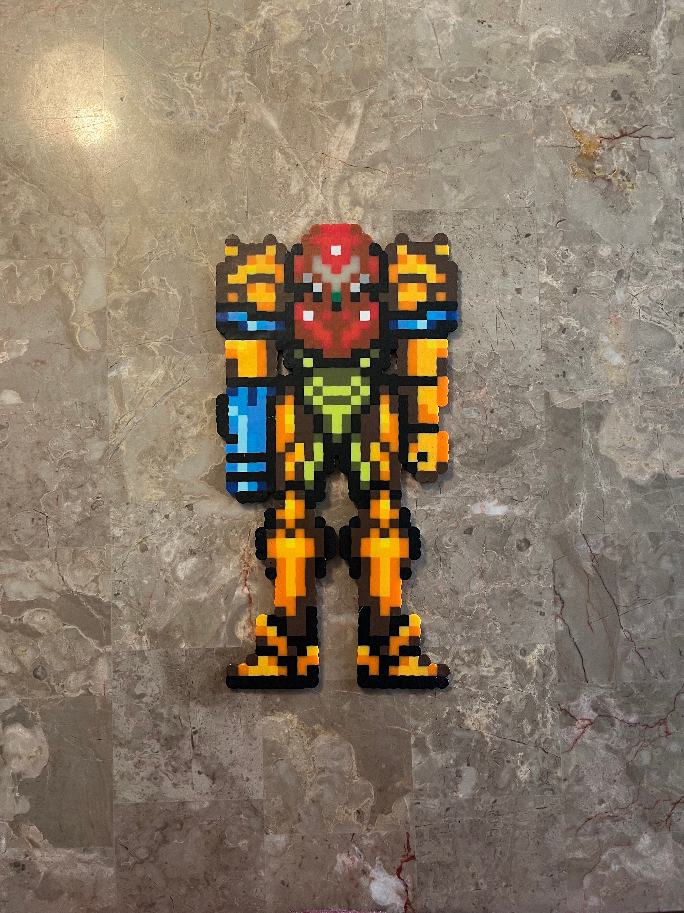 Samus Super Metroid Perler Bead Sprite Metroid - Etsy