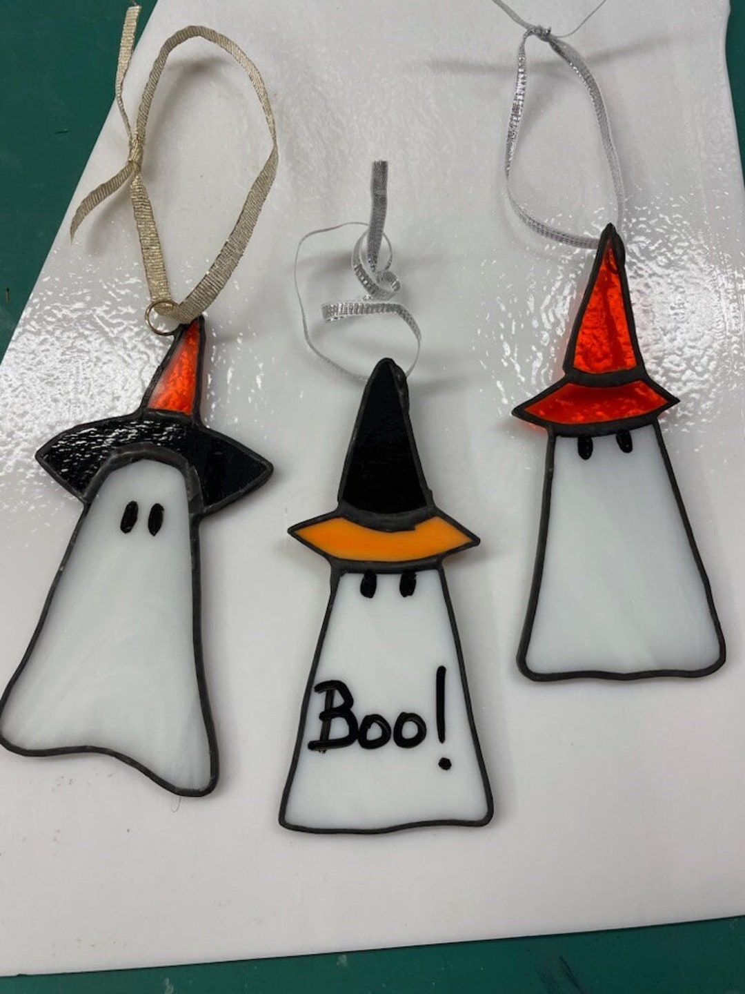 Stained Glass Ghost Ornament - Etsy