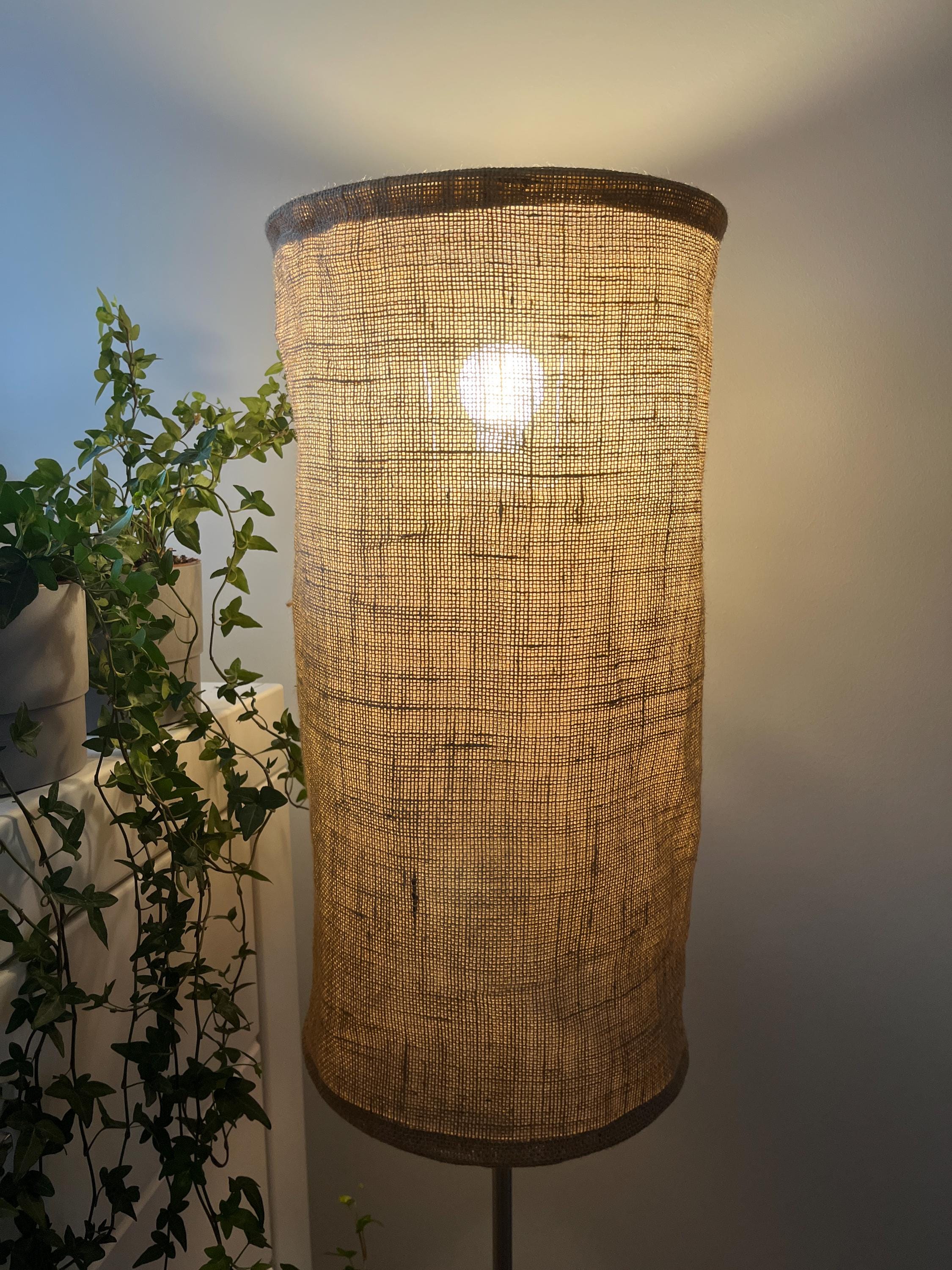 Textured HESSIAN Lamp Shade, Standard and Pendant Light Shade, Organic ...