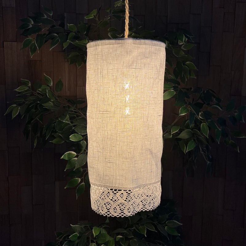 Lace Fabric Lantern - Etsy