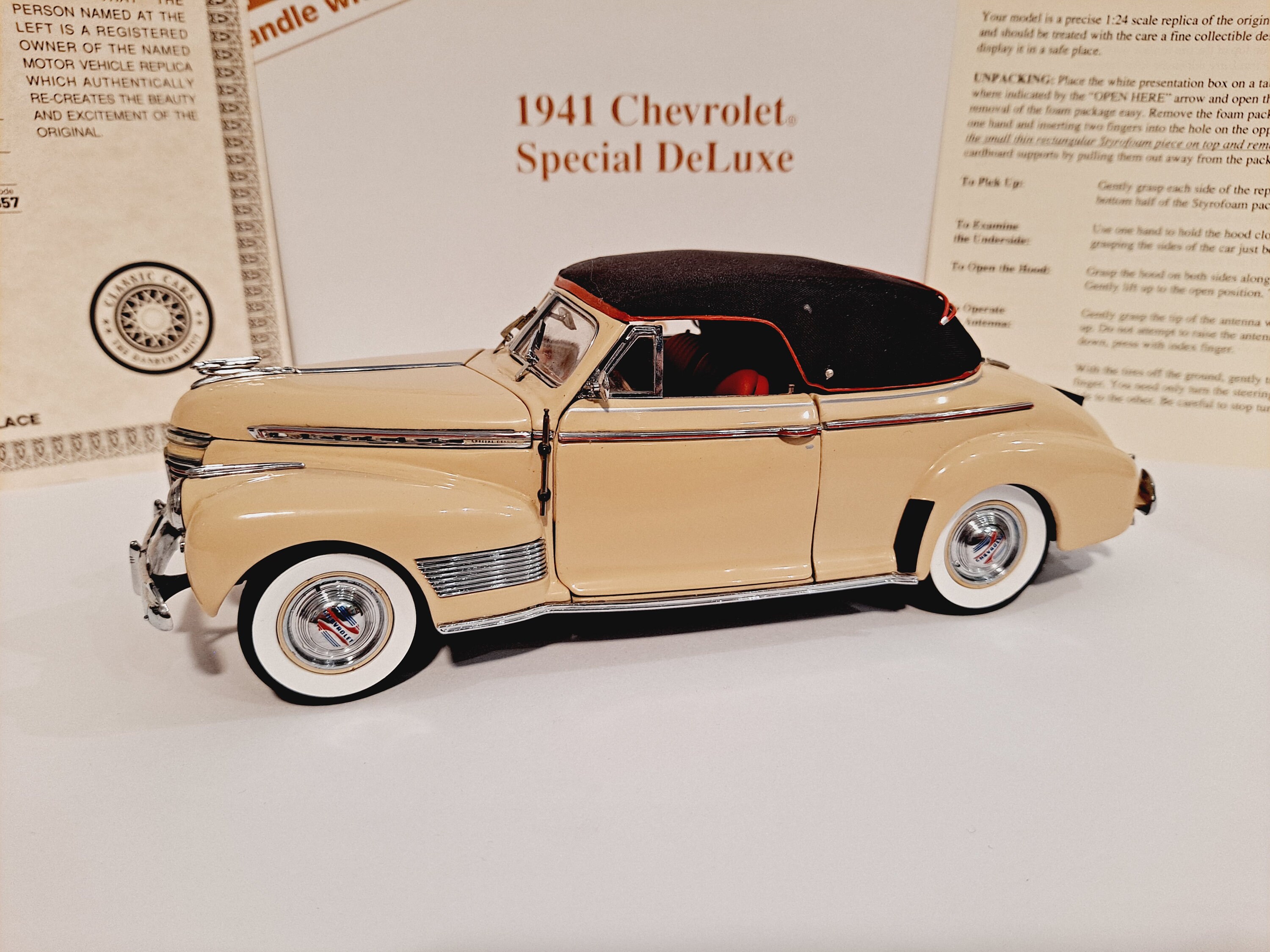 Danbury Mint 1941 Chevrolet Special Deluxe, With ORIG Box and Papers ...