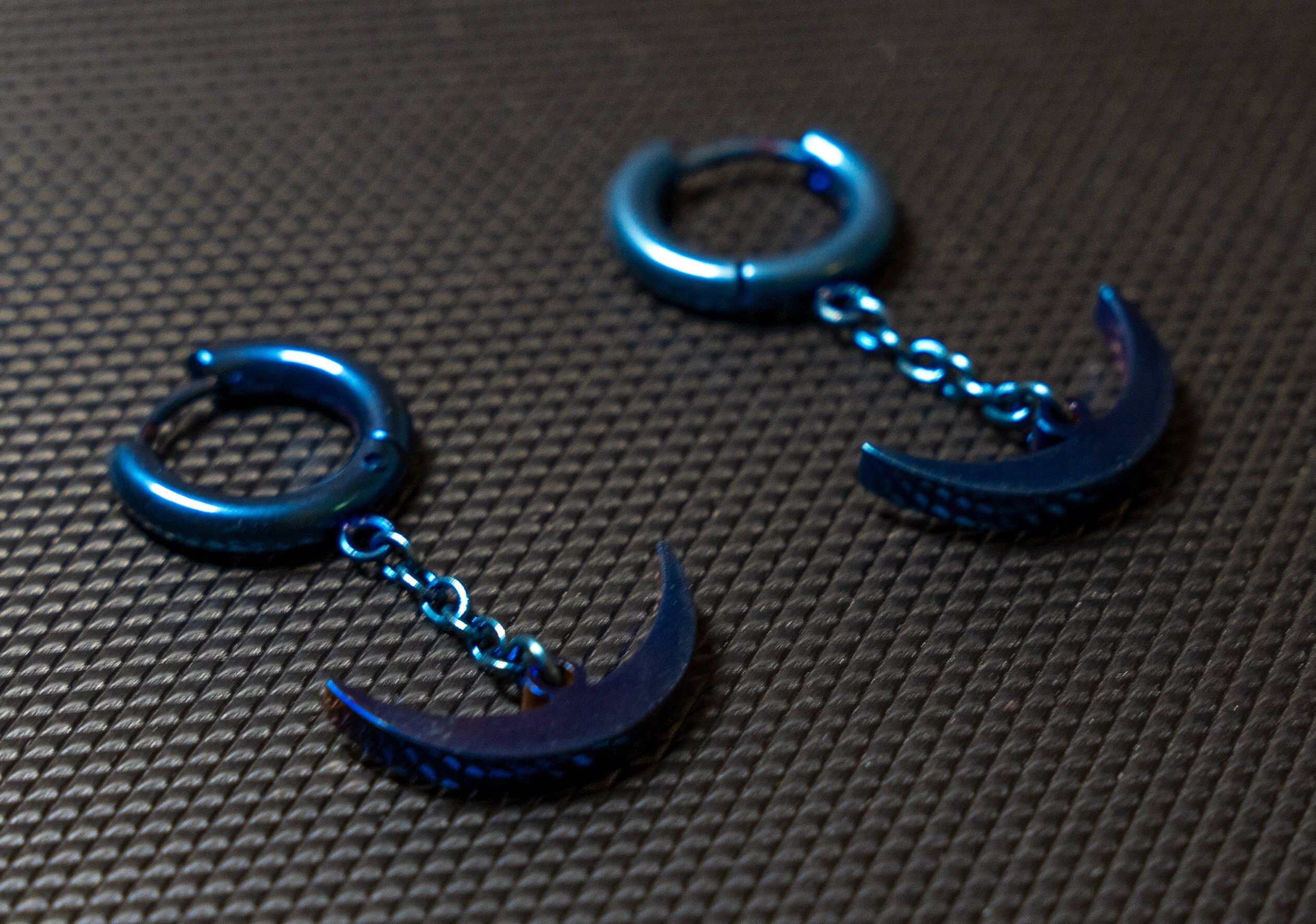 Maplestory-inspired Blue Moon Earrings - Etsy