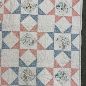 Handmade Peter Rabbit & Friends Cot Quilt - Etsy