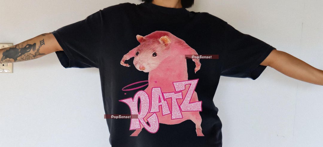 T-shirt - Ratz - Ratz Pink Meme - Funny Cute Pink Ratz T-shirt ...