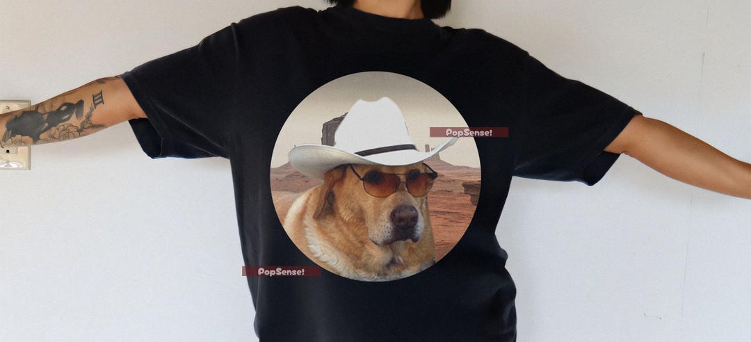 T-shirt - Doggo Stickers Cowboy - Lobster Corgi T-shirt Funny Dog Meme ...