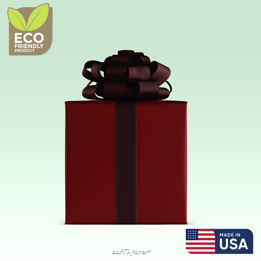 Red Wrapping Paper Eco-friendly Gift Wrap Sustainable Solid Color ...