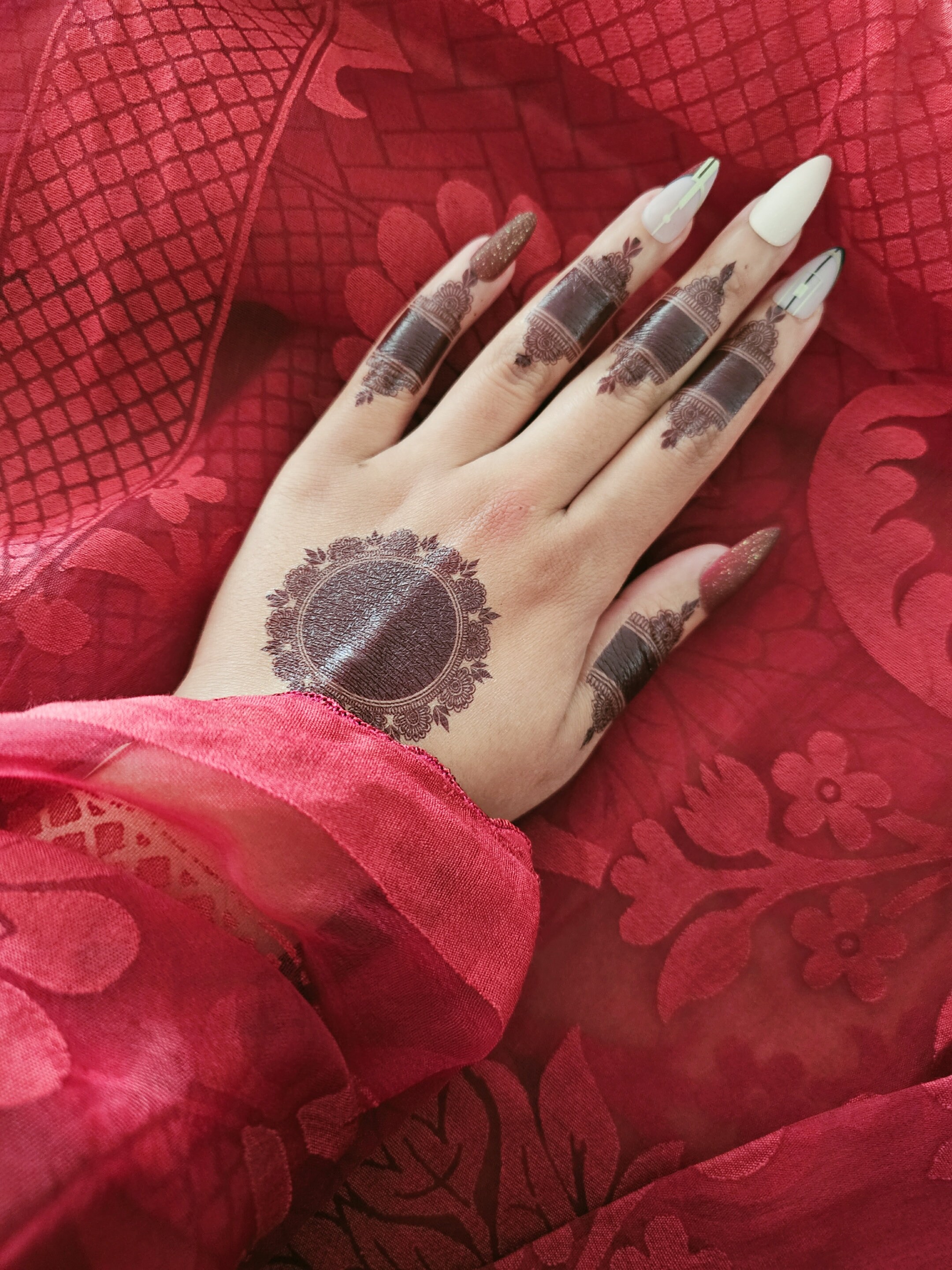 Henna Style Tattoo Stickers Temporary Henna Tattoo Fake Henna stylish ...