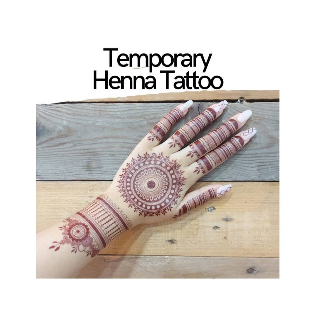 Henna Style Tattoo Stickers Temporary Henna Tattoo Fake Henna stylish ...