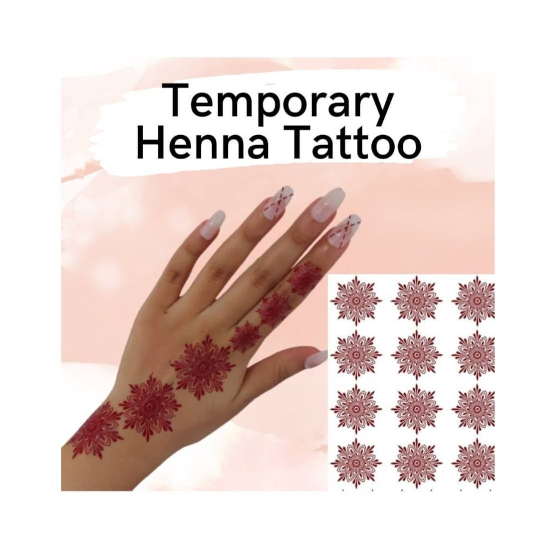 Henna Style Tattoo Stickers Temporary Henna Tattoo Fake Henna stylish Tattoo Henna Design Henna ...