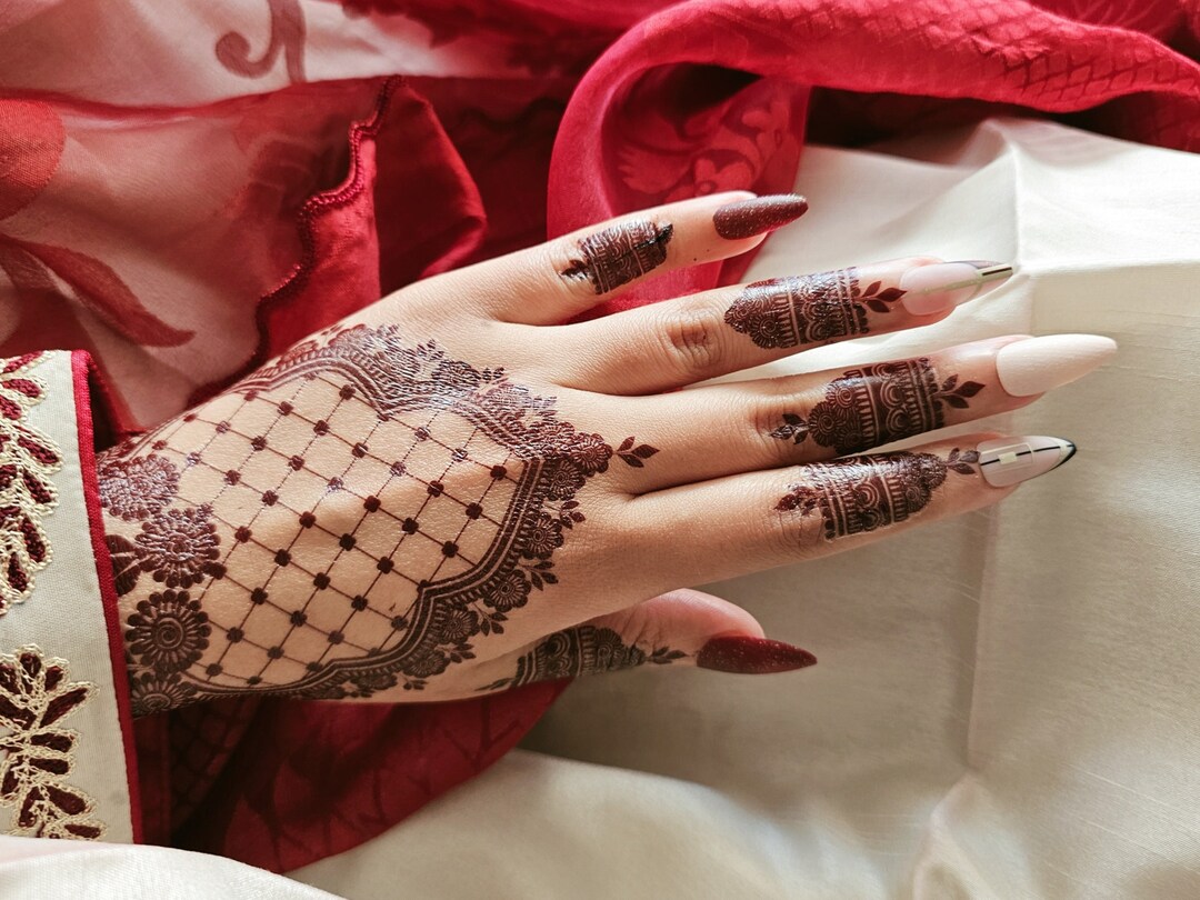 Henna Style Tattoo Stickers - Temporary Henna Tattoo- Fake Henna -stylish Tattoo- Henna Design ...