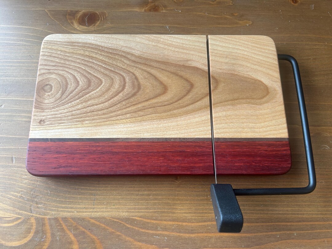 CANDY APPLE / Birch and Padauk Cheese Slicer / Cheese Cutter / Cheese ...