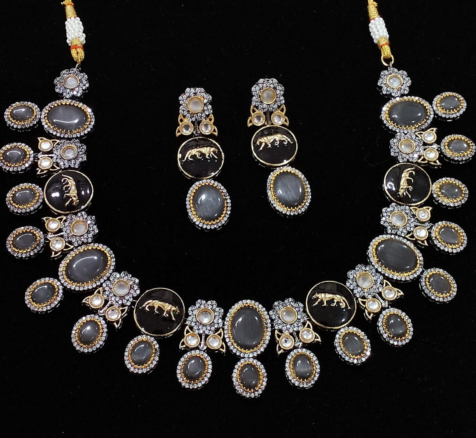 Sabyasachi Inspired Most Premium Panther Lion Finish Mehndi Antique ...