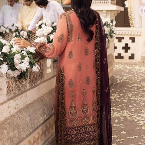 Pakistani Brand Asim Jofa Original Chiffon Embroidered Chamak Dhamak Collection Pakistani ...