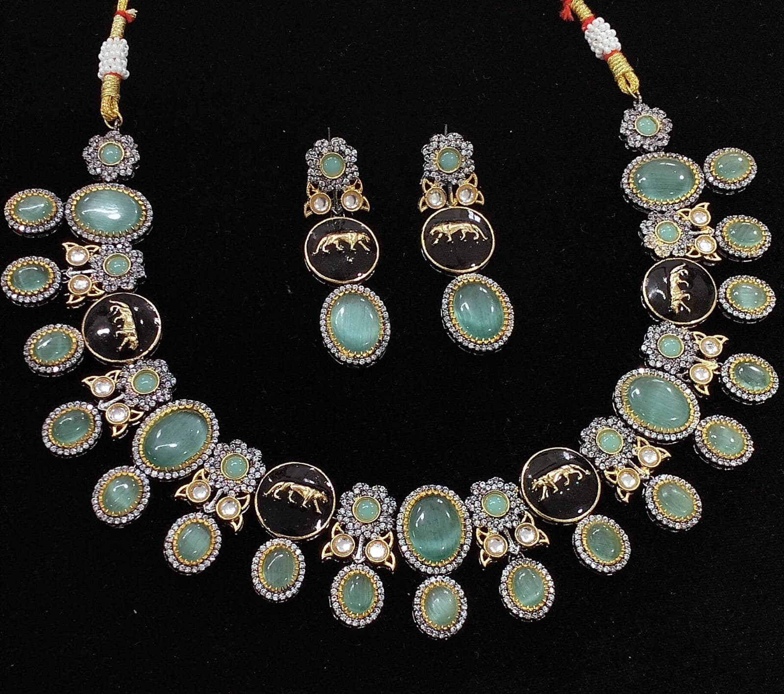 Sabyasachi Inspired Most Premium Panther Lion Finish Mehndi Antique ...