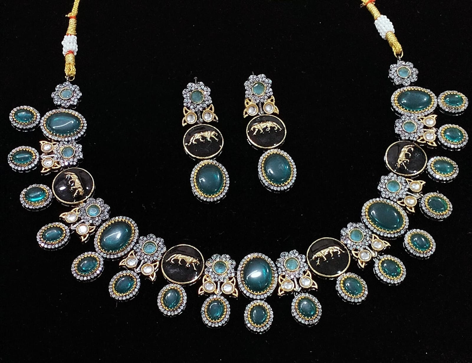 Sabyasachi Inspired Most Premium Panther Lion Finish Mehndi Antique ...