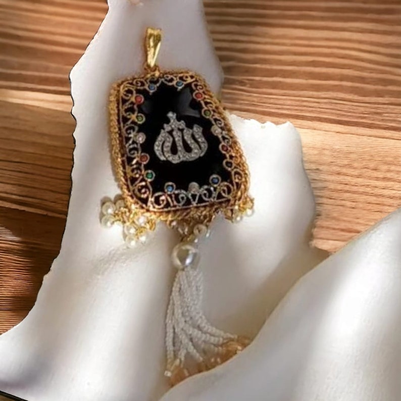 Islamic Calligraphy Pendent, Allah Pendent, Kaligraphi Pendant, Islamic ...