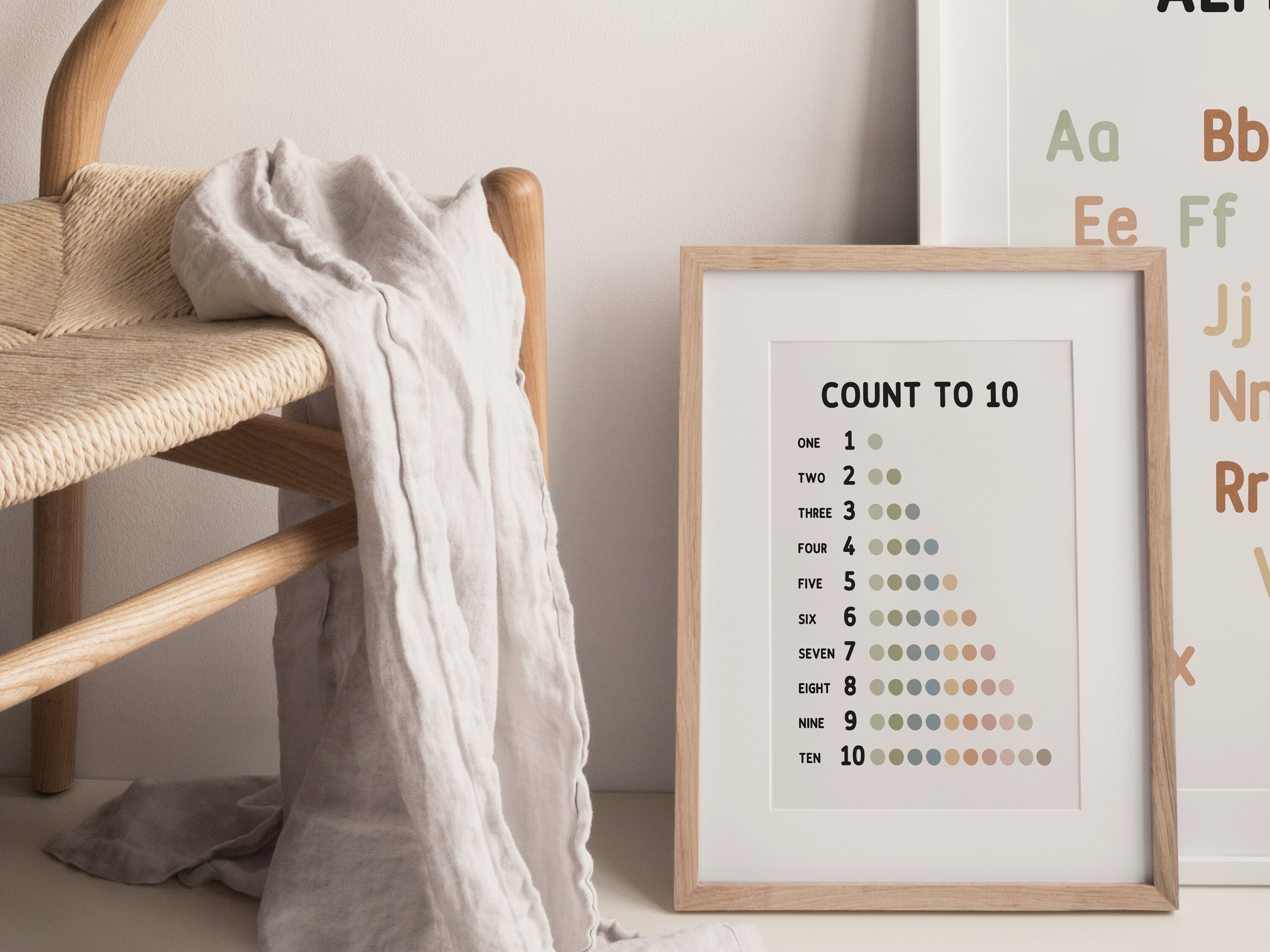 Count to 10 / Educational Poster, Homeschool Print, Montessori ...