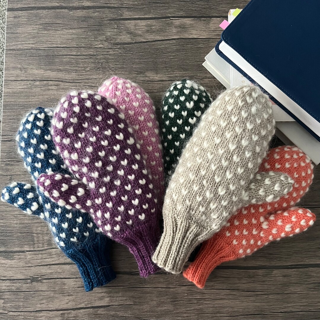 Thrummed Wool Mittens - Etsy