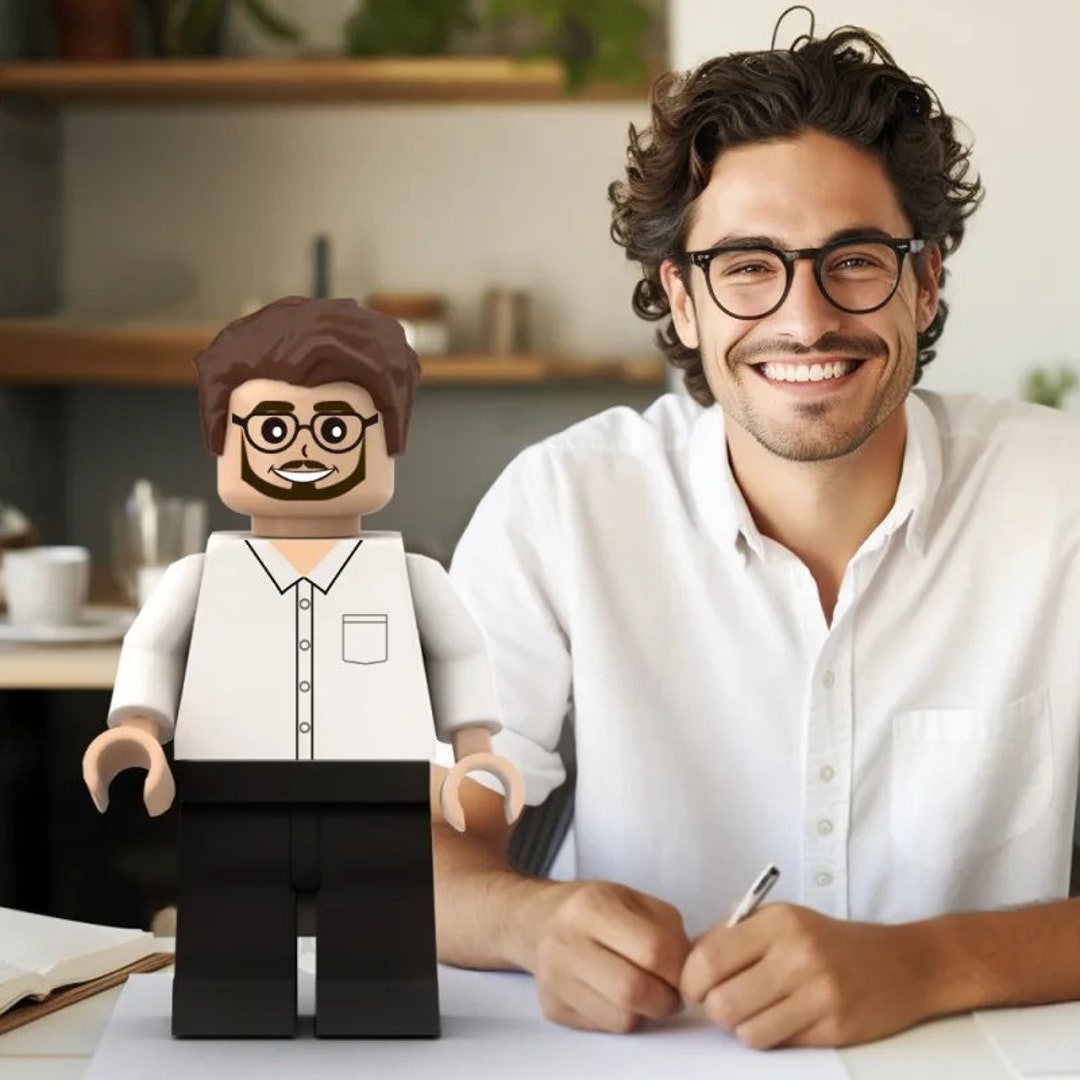 3D Print Custom Giant Minifigs Personalized Photo Giant Minifigs Turn ...