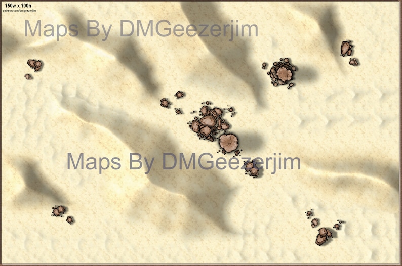 UPDATED Desert Battle Maps, Dnd Battle Map, VTT Digital Map, Outdoor ...