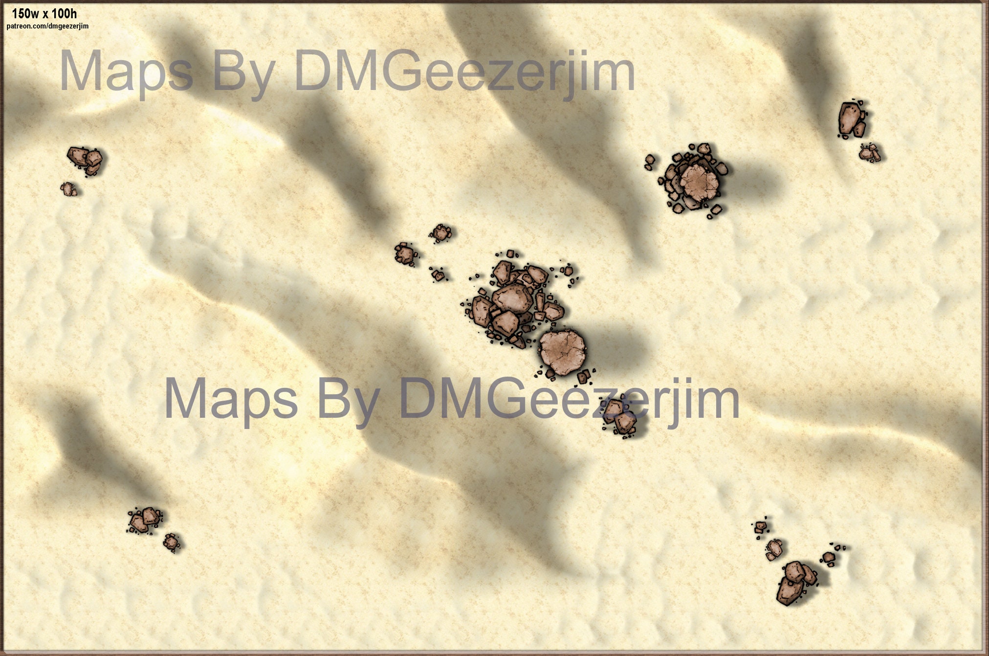 UPDATED Desert Battle Maps, Dnd Battle Map, VTT Digital Map, Outdoor ...