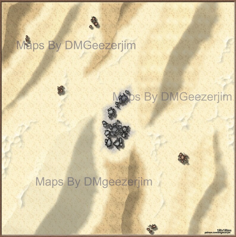 UPDATED Desert Battle Maps, Dnd Battle Map, VTT Digital Map, Outdoor ...