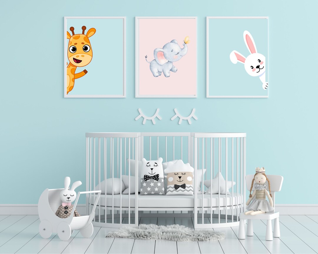 Baby Animal Poster - Etsy