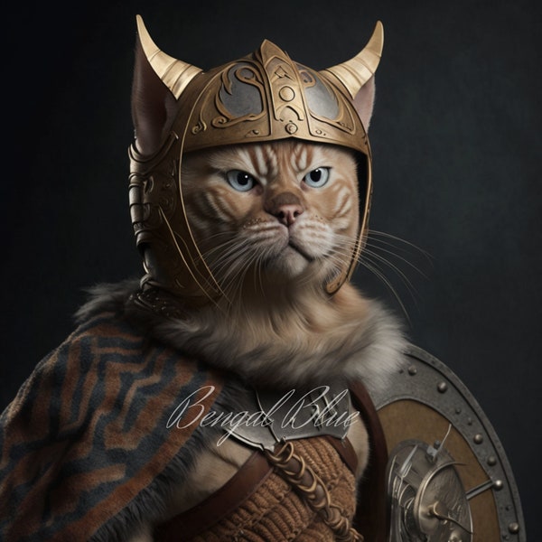 Viking Cat - Etsy