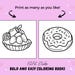 Sweets Bold and Easy Coloring Pages | Sweet Treats Easy Coloring Book ...