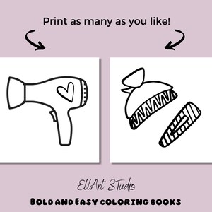 Cosmetics Bold and Easy Coloring Pages | Cosmetics Easy Coloring Book ...