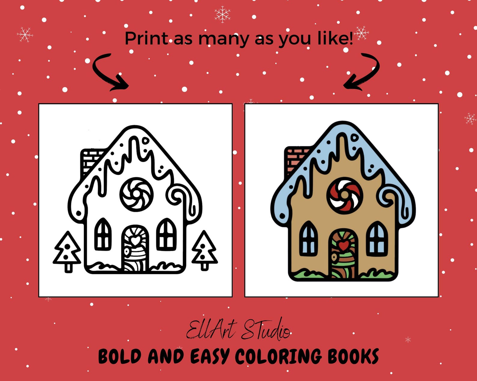 Christmas Bold and Easy Coloring Pages Christmas Coloring Sheets ...