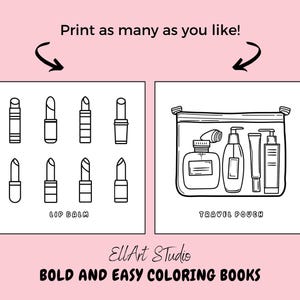 Cute Skincare Coloring Pages Cute Coloring Book Digital Simple Coloring ...