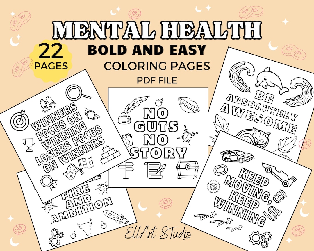 Motivational Quotes Coloring Sheets | Mental Health Coloring Books ...