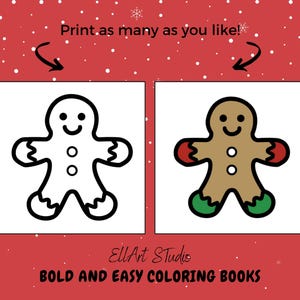 Christmas Bold and Easy Coloring Pages Christmas Coloring Sheets ...