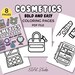 Cosmetics Bold and Easy Coloring Pages | Cosmetics Easy Coloring Book ...