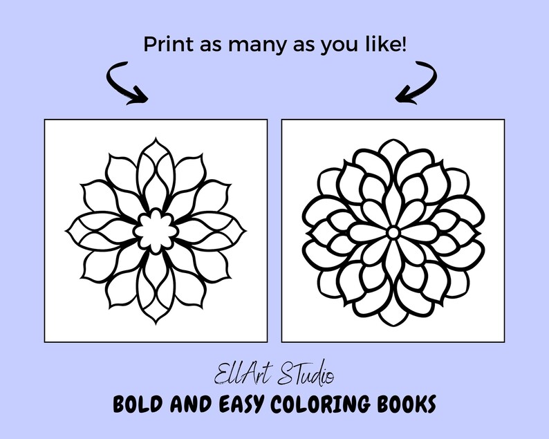 Bold and Easy Mandala | Simple Mandala Coloring Pages | 20 Easy ...