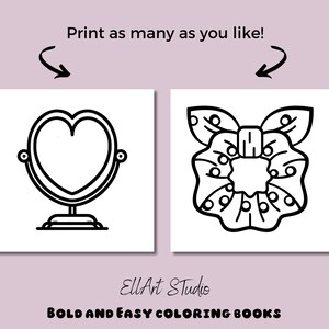 Cosmetics Bold and Easy Coloring Pages | Cosmetics Easy Coloring Book ...