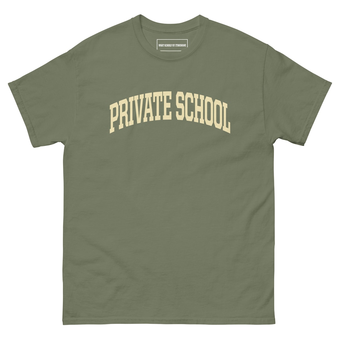 PRIVATE SCHOOL College T-shirt - Etsy
