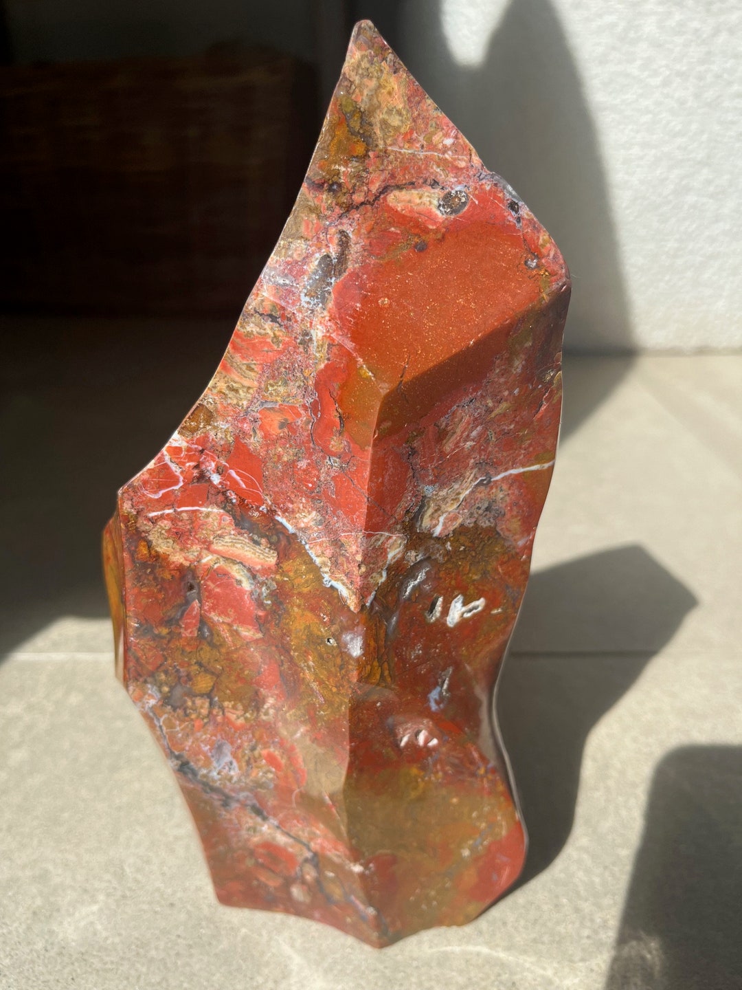 Polished Red Jasper Flame for Decoration - Etsy