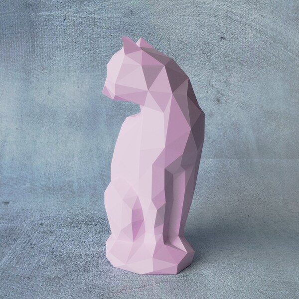 3d Papercraft Cat - Etsy