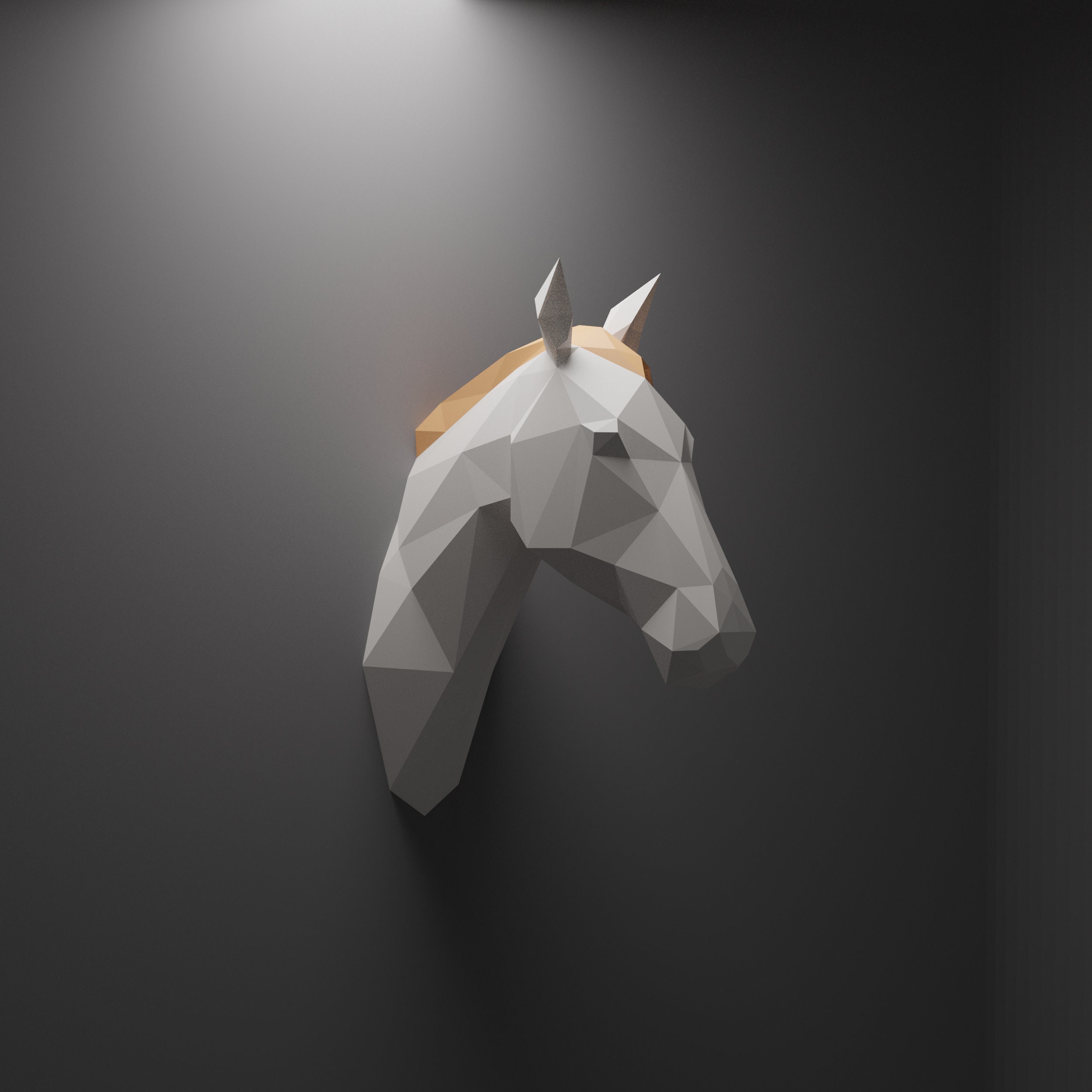 Horse Head,papercraft,diy Paper Sculpture,papercraft Templates,3d Paper ...