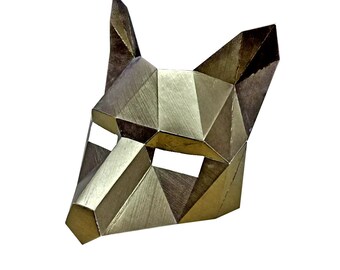 Paper Fox Mask - Etsy