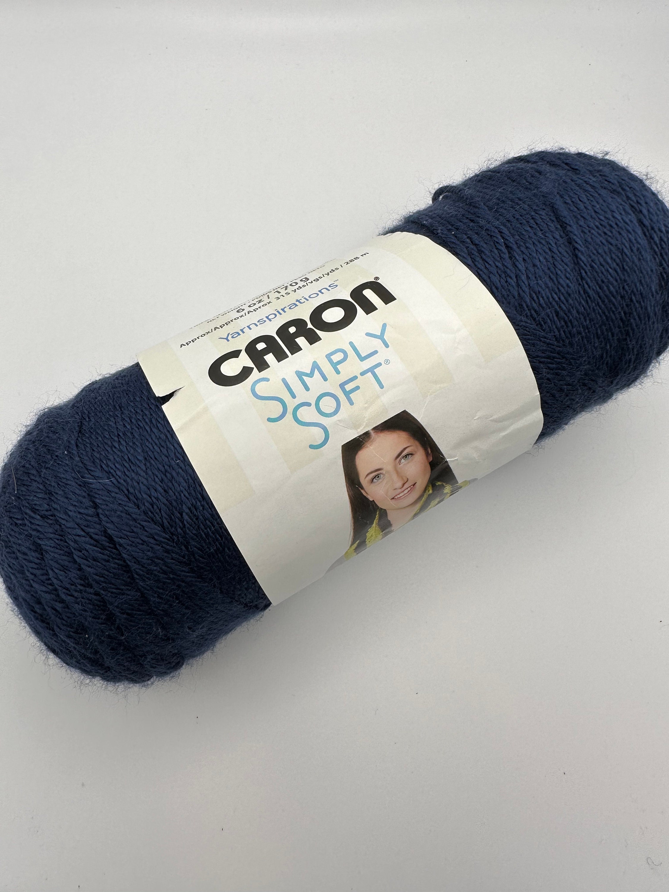 Yarn Destash, Caron Simply Soft Lot of Yarn, Soft Blue, Deep Country ...
