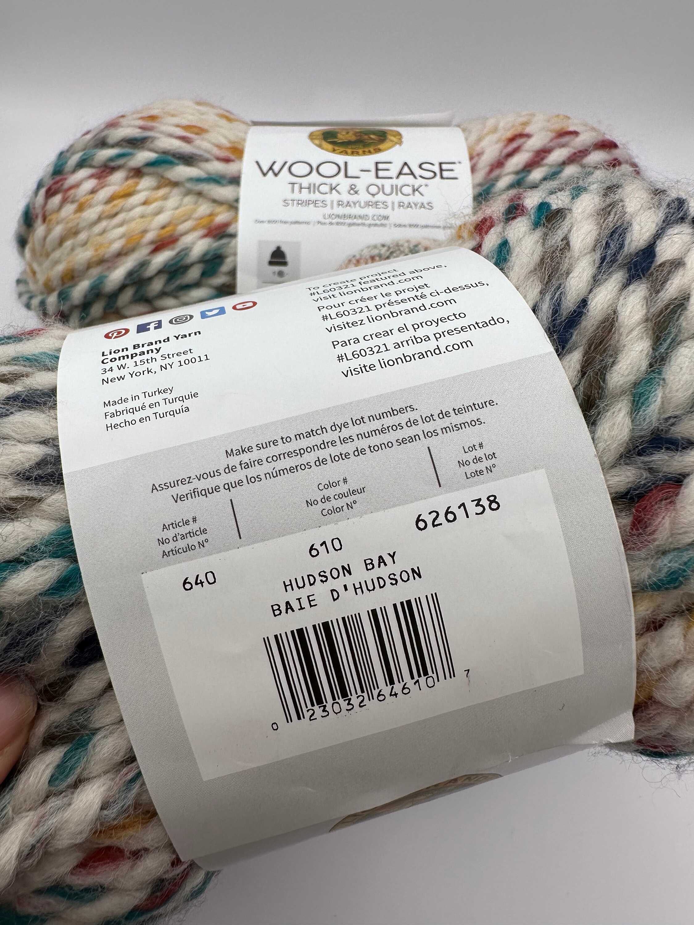 Wool Ease by Lion Brand Hudson Bay Colorway Yarn Destash Bulky - Etsy