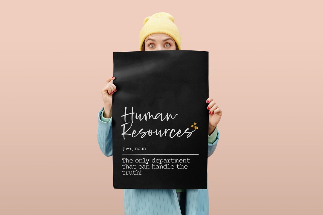 Human Resources Poster HR Printable Office Print Manager - Etsy