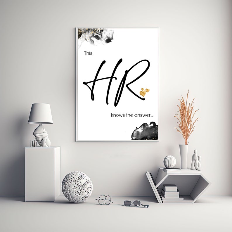 HR Poster Posters for Human Resources Gift Print for - Etsy